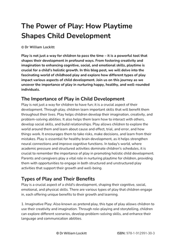 The Power of Play: How Playtime Shapes Child Development | Teaching ...