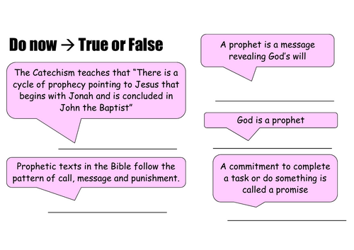 Year 8 Prophecy and Promise (8.2) 12-15 Lessons | Teaching Resources