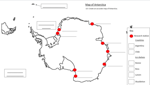Antarctica map lesson. | Teaching Resources