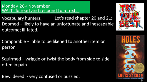 Holes - Guided Reading Unit of work | Teaching Resources
