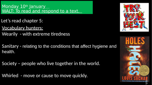 Holes - Guided Reading Unit of work | Teaching Resources