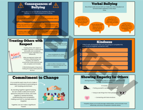 Anti-Bullying Assembly Lesson KS3 KS4 Editable +Activities | Teaching ...
