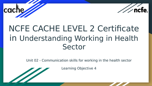 Unit 02 -Communication Skills for in health sector -L2 Cert ...