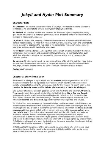 Jekyll and Hyde Revision Lesson: Plot Review and PPQ | Teaching Resources