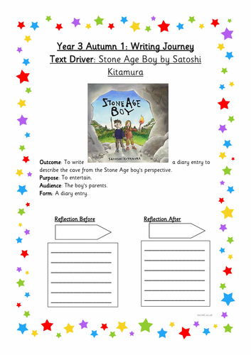 Stone Age Boy by Satoshi Kitamura - Year 3 Unit of Writing Resources ...