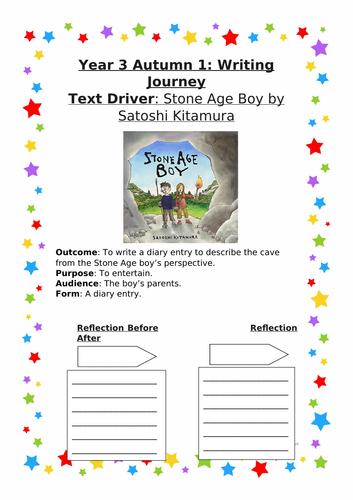 Stone Age Boy by Satoshi Kitamura - Year 3 Unit of Writing Resources ...