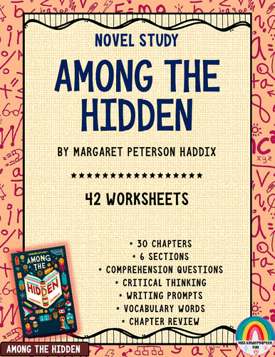 Among the Hidden Novel Study Unit | Comprehension Questions, Vocabulary ...