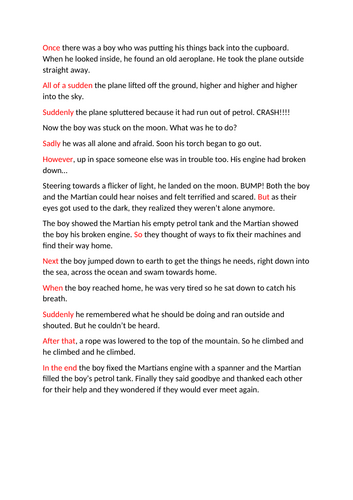 The way back home planning Year 2 | Teaching Resources