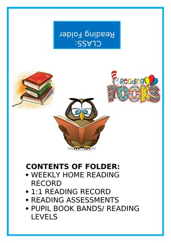 Class Reading Folder including 1:1, weekly readers | Teaching Resources