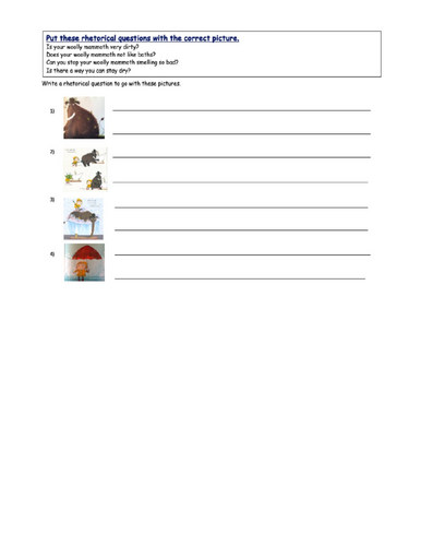 How To Wash A Woolly Mammoth by Michele Robinson - Year 3 Unit of ...