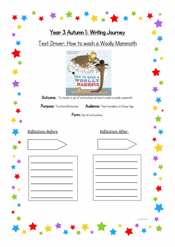 How To Wash A Woolly Mammoth by Michele Robinson - Year 3 Unit of ...