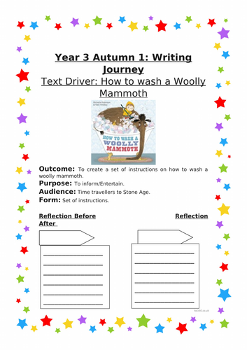 How To Wash A Woolly Mammoth by Michele Robinson - Year 3 Unit of ...