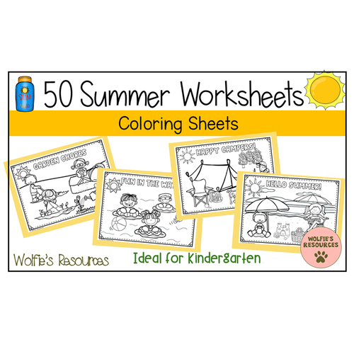 50 Summer Worksheets for KS1 - Activities - Colouring - End Of Year ...