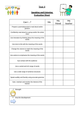 Progressive Speaking and Listening Assessment Tools for Whole School ...