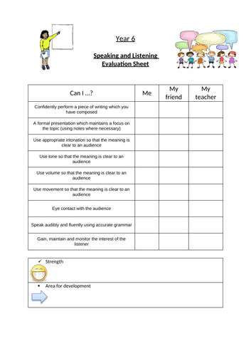 Progressive Speaking and Listening Assessment Tools for Whole School ...
