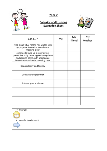 Progressive Speaking and Listening Assessment Tools for Whole School ...