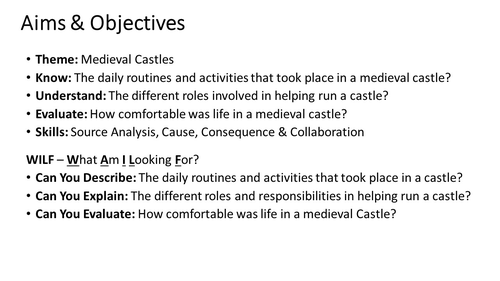 Market Place Activity - Life in a Medieval Castle | Teaching Resources