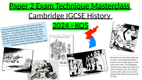 New 2024 Paper 2 Masterclass Igcse History Cie 0470 Teaching Resources