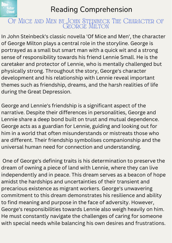 Of Mice and Men by John Steinbeck Resource Bundle | Teaching Resources