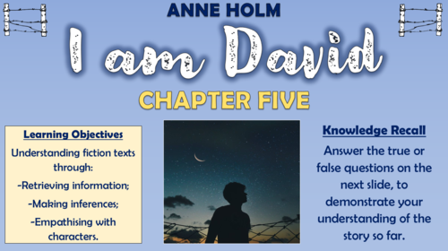 I am David - Anne Holm - Lesson Bundle! | Teaching Resources