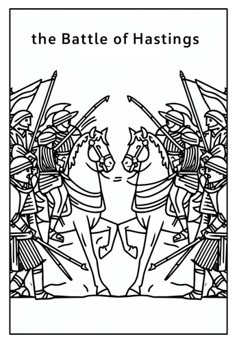 History The Battle of Hastings 1066 Coloring Sheets Colouring Pages ...