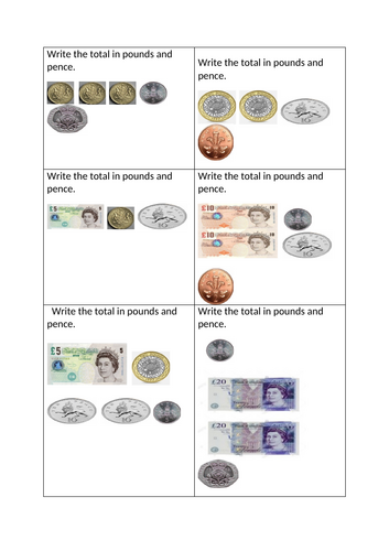 Bundle of resources worksheets for teaching money to Year 2 | Teaching ...