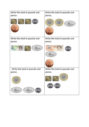 Bundle of resources worksheets for teaching money to Year 2 | Teaching ...