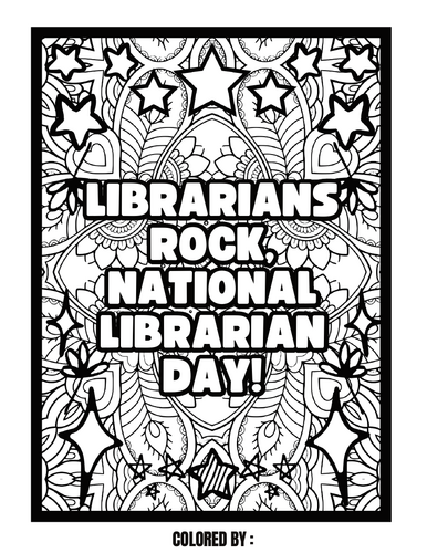 National Librarian Day Sayings, Mindfulness Mandala Coloring Pages, No ...