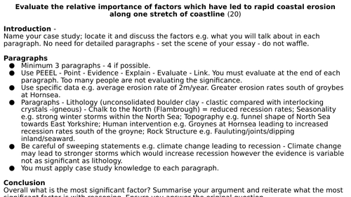 Edexcel A Level Geography Tectonics & Coasts complete Set Of Lessons ...