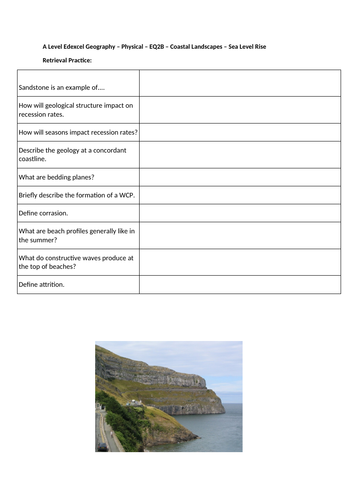 Edexcel A Level Geography Tectonics & Coasts complete Set Of Lessons ...