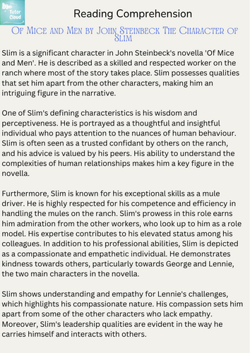 Of Mice and Men by John Steinbeck Resource Bundle | Teaching Resources