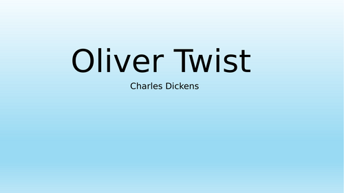 Oliver Twist | Teaching Resources