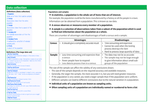 A-level Edexcel Maths - Statistics notes | Teaching Resources