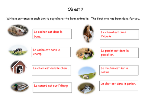 KS2 French: On The Farm | Teaching Resources