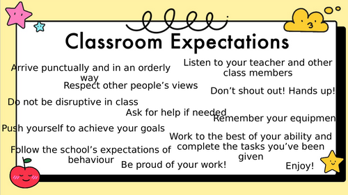 Classroom Expectations/Rules PowerPoint Presentation Slide Free ...