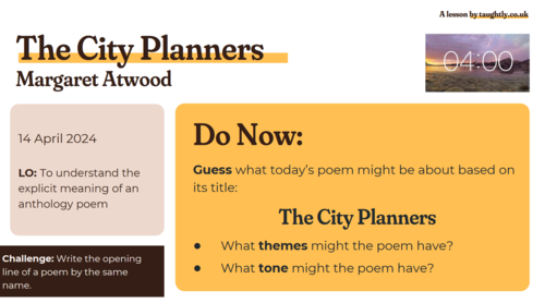 The City Planners: 4 lessons, student booklet, A* exemplar for 0475 ...
