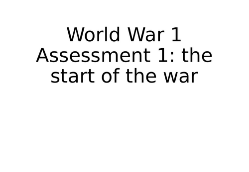 Ready made key stage 3 history assessments Pack 3- 20th Century history ...