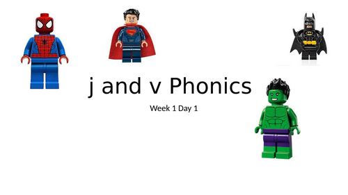 Phase 3 phonics lesson j and v | Teaching Resources