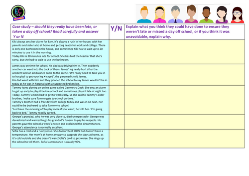 Attendance and Punctuality | Teaching Resources