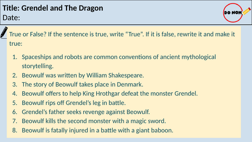 KS3 English World Myths (Reading & Creative) Writing Scheme of Learning ...