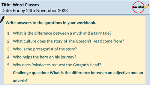 KS3 English World Myths (Reading & Creative) Writing Scheme of Learning ...