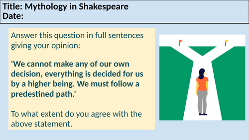 KS3 English World Myths (Reading & Creative) Writing Scheme of Learning ...