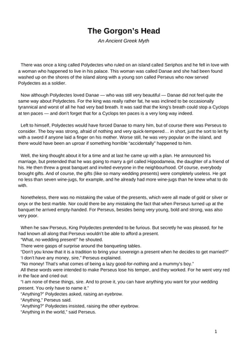 KS3 English World Myths (Reading & Creative) Writing Scheme of Learning ...