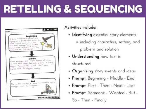 Room on the Broom Activities - Reading Comprehension & Literacy Skills ...