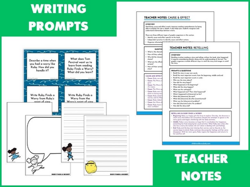 Ruby Finds a Worry Activities - Tom Percival Read Aloud Book Literacy ...