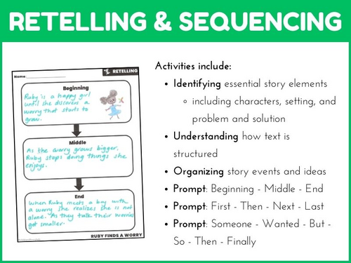 Ruby Finds a Worry Activities - Tom Percival Read Aloud Book Literacy ...