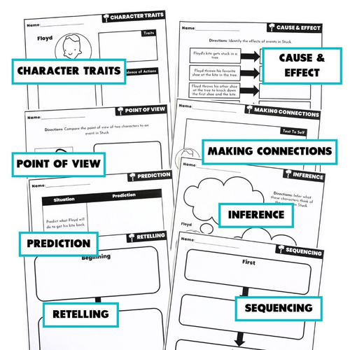 Stuck Book Activities - Reading Comprehension and Literacy Skills ...