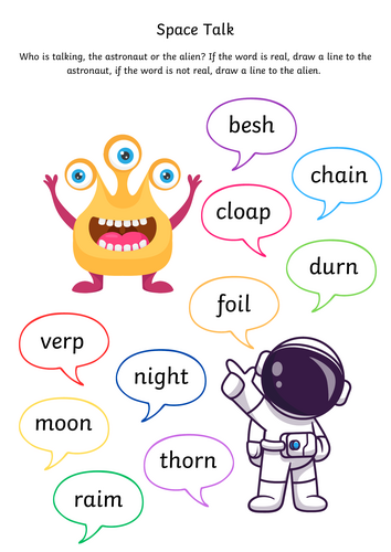Phase 3 Alien Word Activity | Teaching Resources