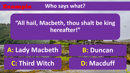 Macbeth Mega Quiz | Teaching Resources