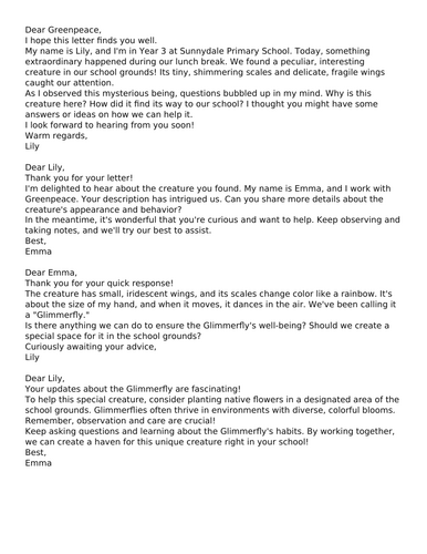 Dear Greenpeace by Simon James - Year 3 Unit of Writing Resources ...